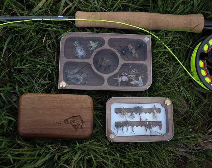Fly Box, Fly Fishing Box, Wood Fly Box, Engraved Fly Box, With FREE ...