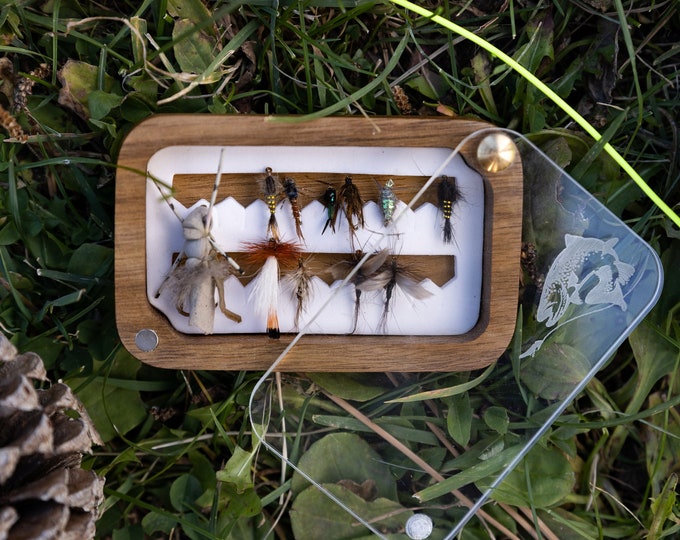 Personalized Fly Fishing Box, Fly Fishing, Christmas Small, Hand Made ...