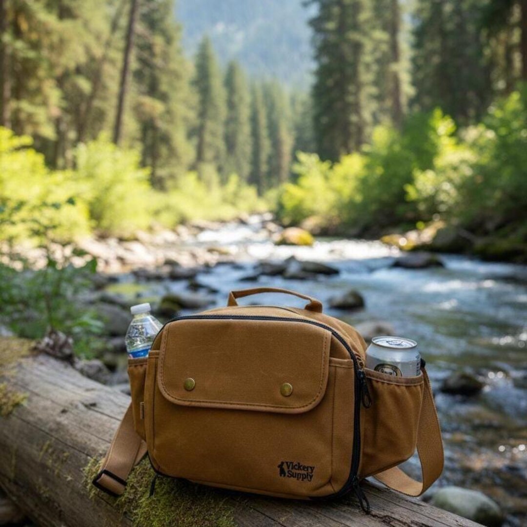 Waxed Canvas Fly Fishing Bag: Shoulder & Hip Pack With Fly Storage - Etsy