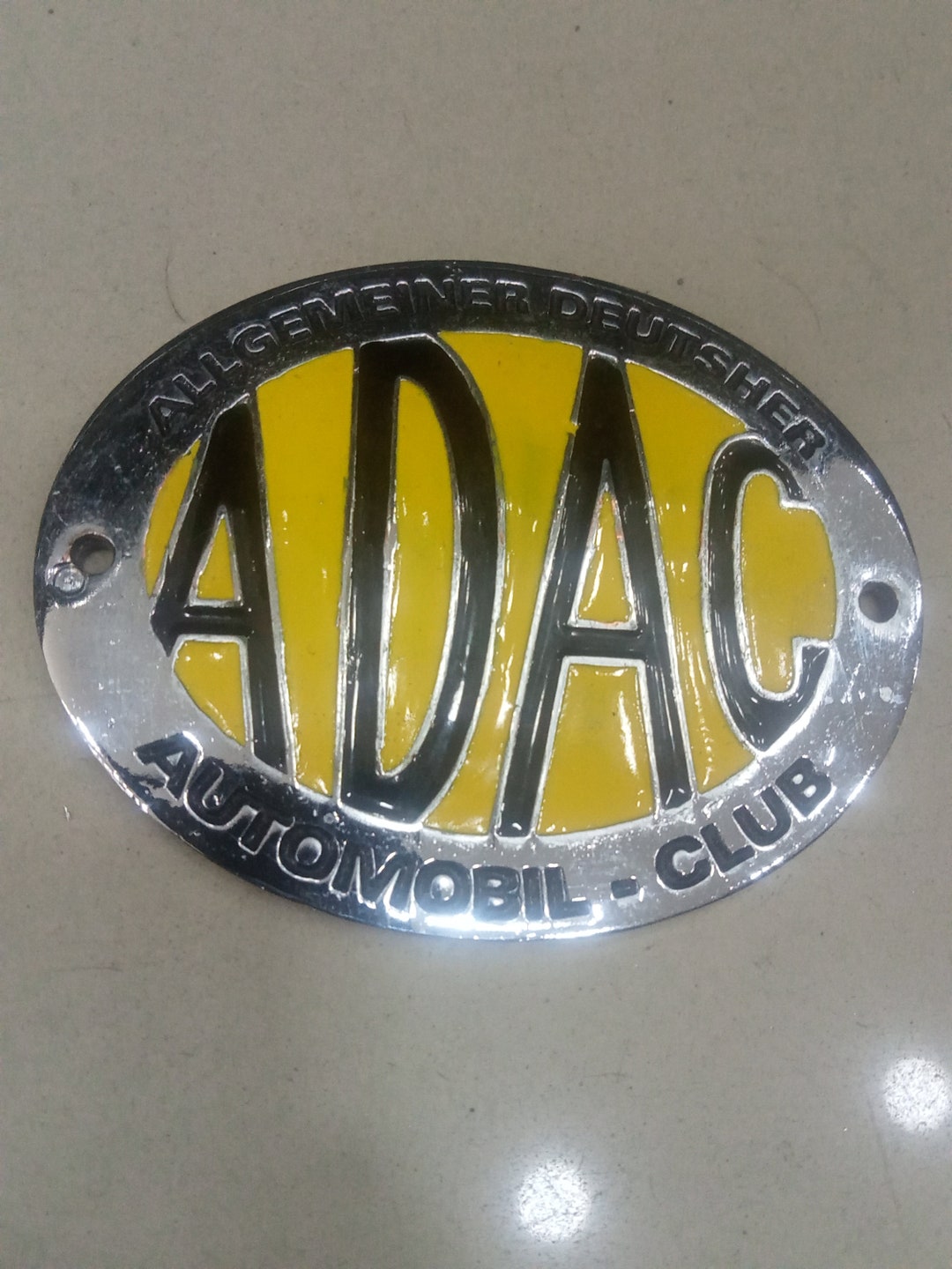 Adac Badge Car Grıll Badge Emblem Logos Metal Enamel Badge - Etsy