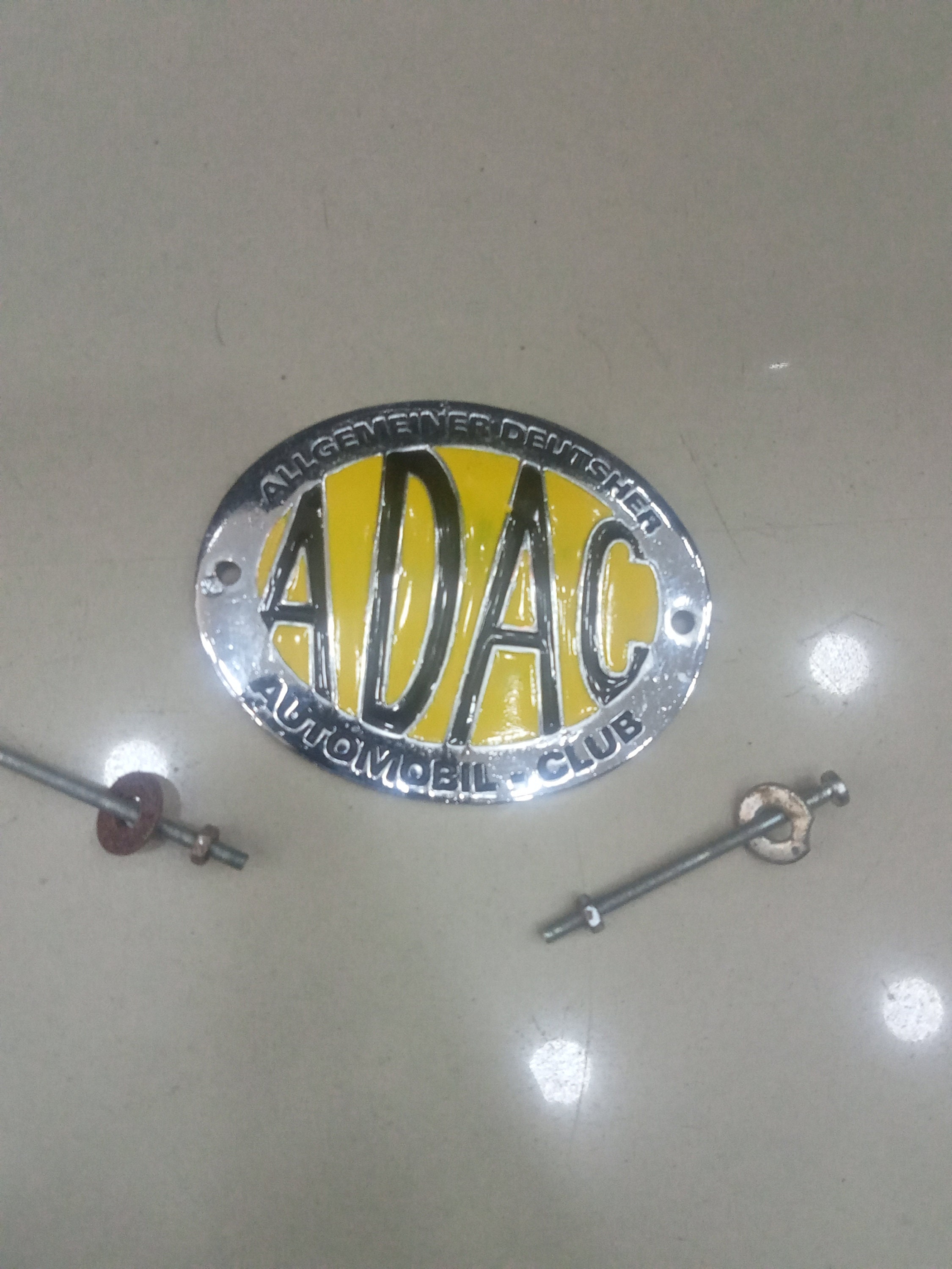 Adac Badge Car Grıll Badge Emblem Logos Metal Enamel Badge - Etsy