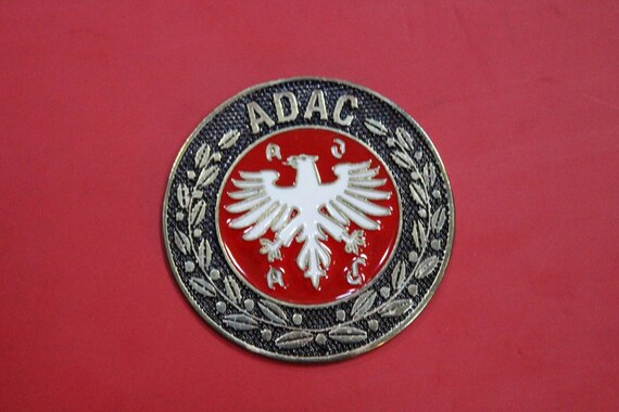 Adac Badge Car Grıll Badge Emblem Logos Metal Enamel Badge - Etsy