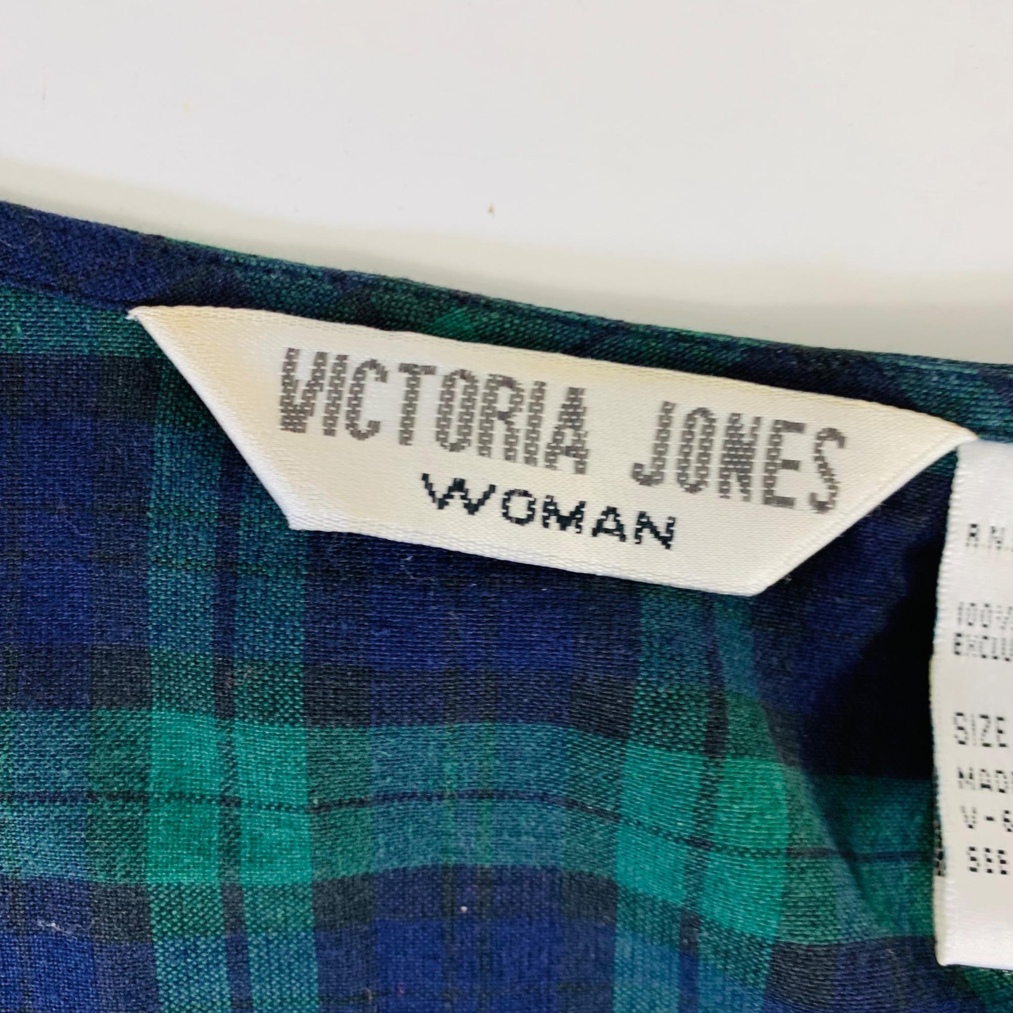 Victoria Jones Woman Christmas Vest 2X Velvet Embroidered Tartan Tie ...