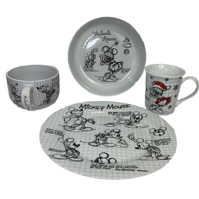 Mickey Mouse Adult Dinnerware Set - Etsy New Zealand