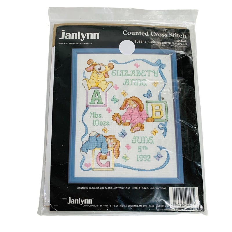 Janlynn Cross Stitch Bunnies - Etsy