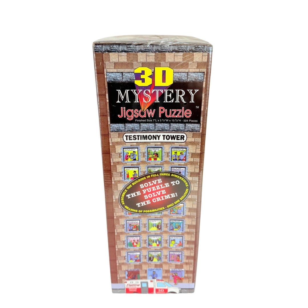 Murder Mystery Crime 3D Mystery Jigsaw Puzzle 504 Pieces Testimony ...