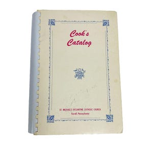 Rare Vintage Church Cook Book Catalog Recipe Book With Famous ...