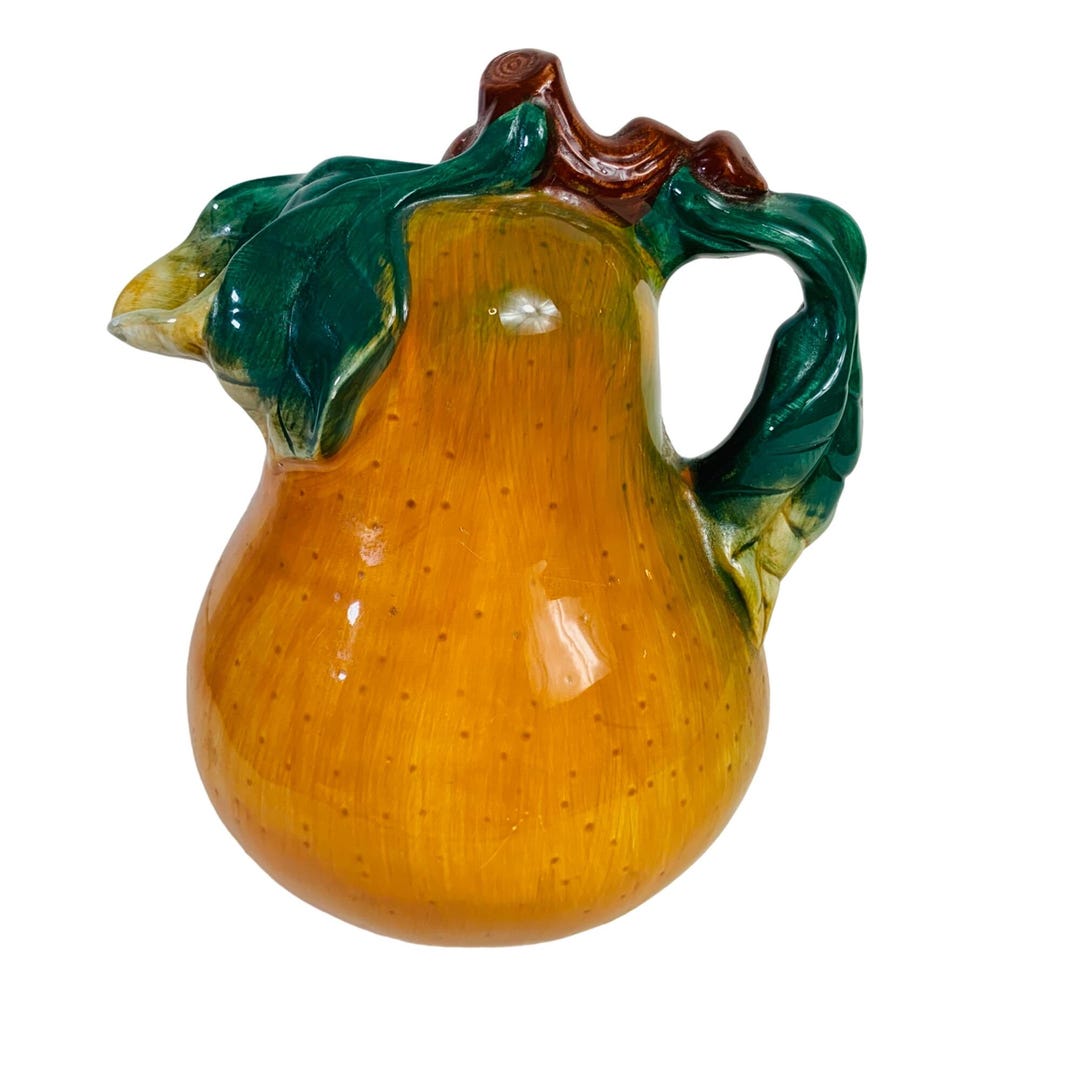 Sakura Sonoma Golden Pear Pitcher 1 Qt Ceramic Kitchen Farmhouse VTG ...