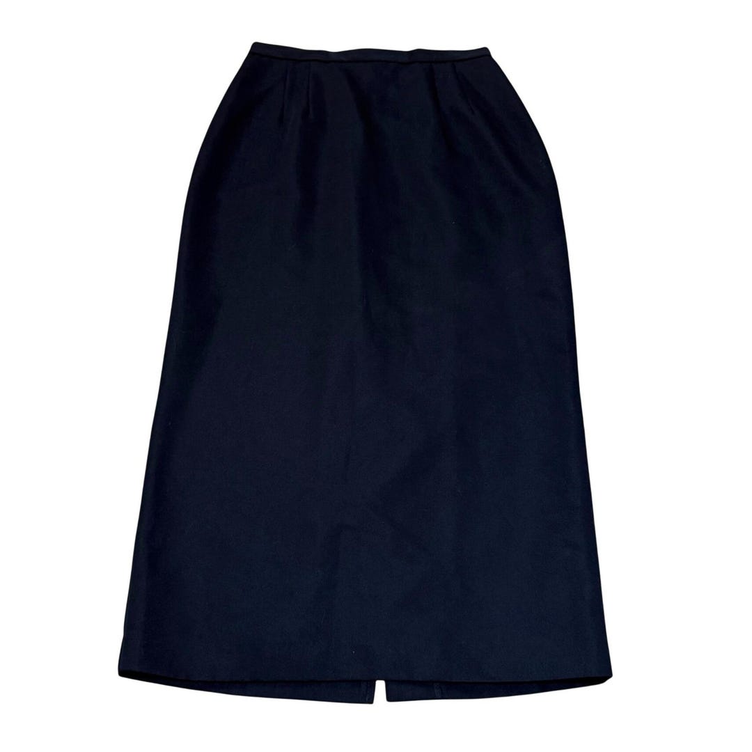 Michelle New York Navy Blue Midi Skirt Size 10 Long Pencil Style Pin up ...