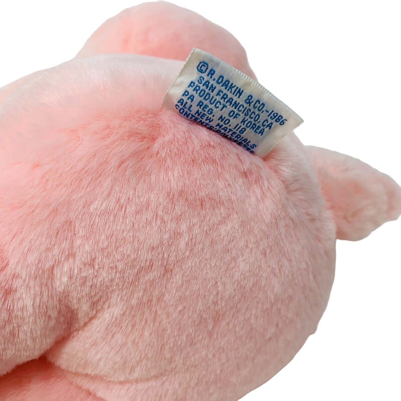 Dakin Mama and Piglet Stuffed Animal Pink Pig Medallion New Tag 1986 ...