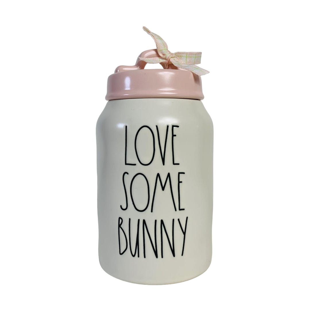 Rae Dunn Easter Canister Farm House Kitchen Decor Ceramic Jar Love Some ...