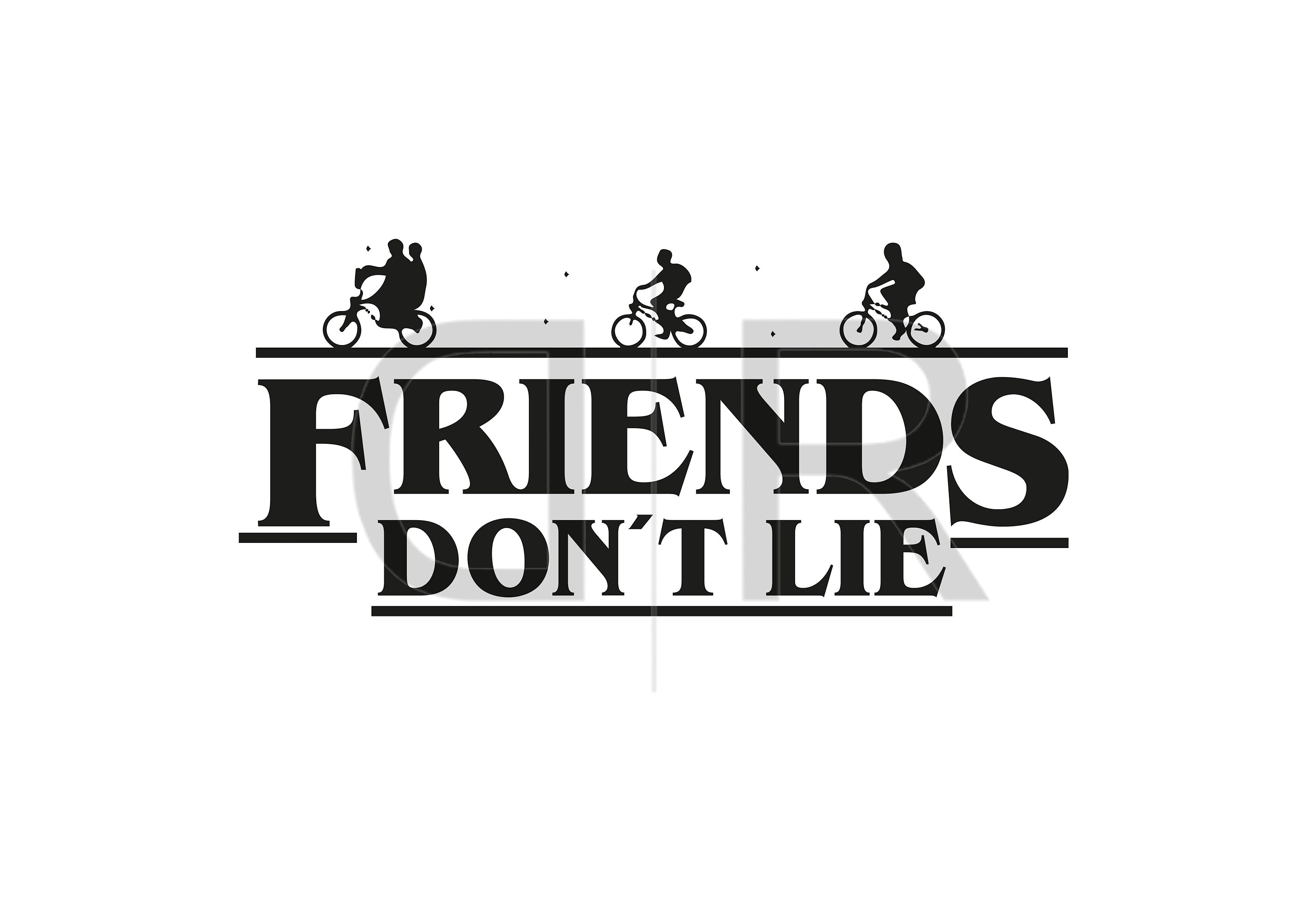 Friends Dont Lie Svg Movie Svg Eleven Svg Upside Down Etsy