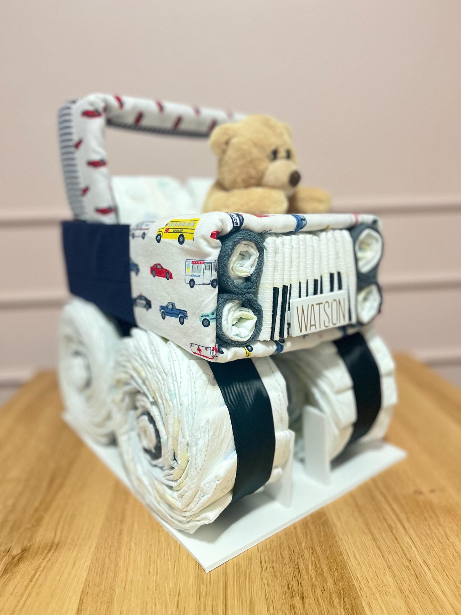 Car Theme Diaper Jeep, Diaper Truck, Boy Baby Shower Gift, Vehicle ...