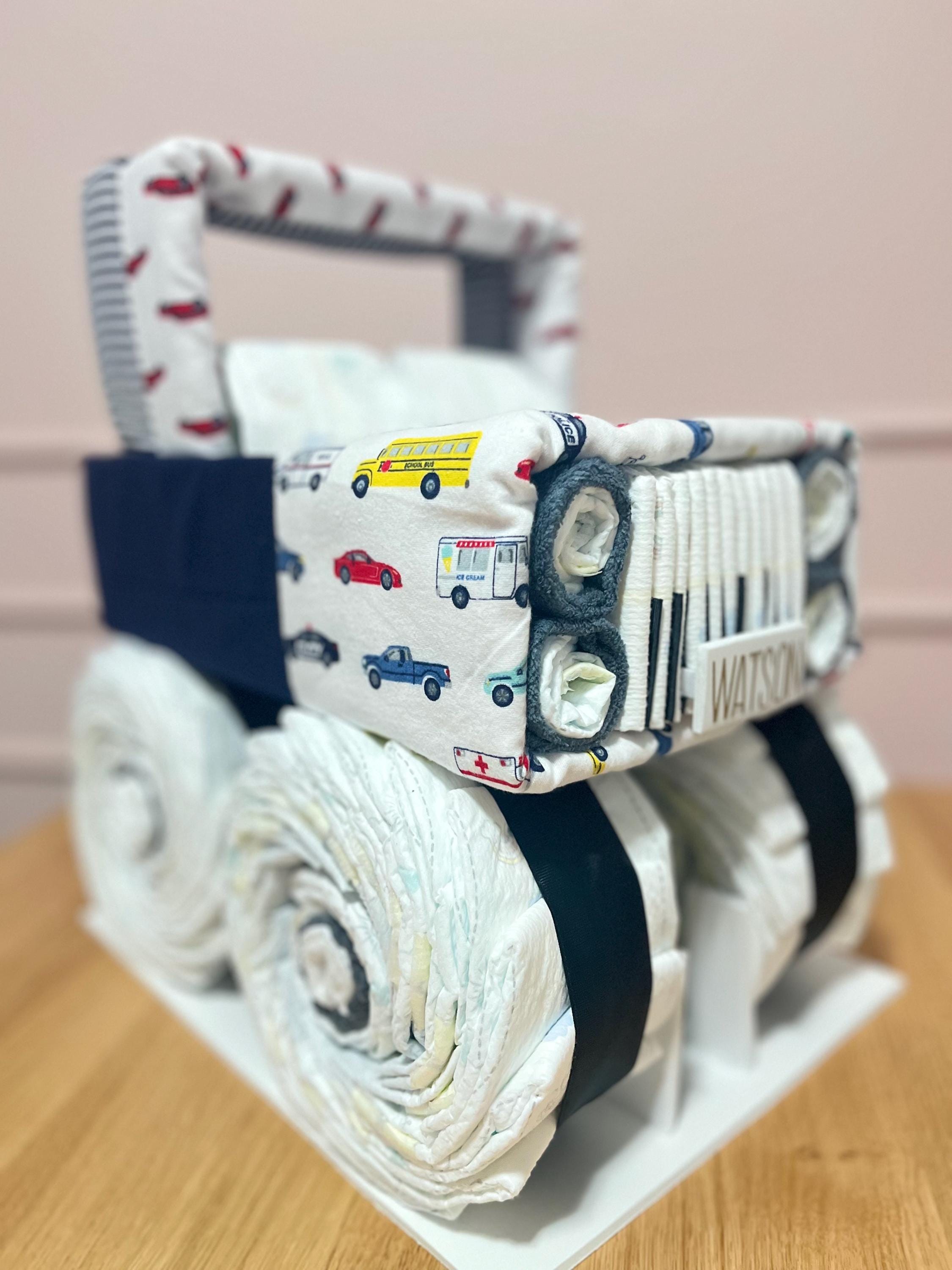 Car Theme Diaper Jeep, Diaper Truck, Boy Baby Shower Gift, Vehicle ...