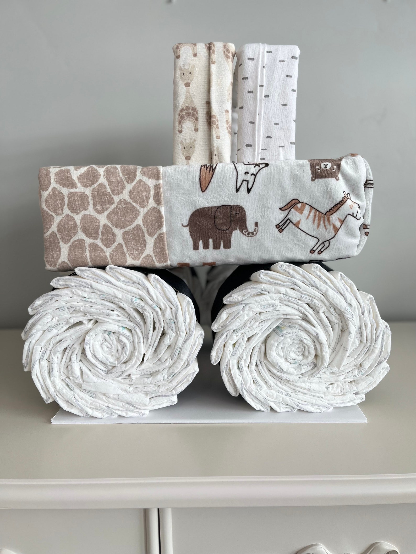 Zoo Diaper Jeep, Safari Theme Baby Shower, Giraffe Diaper Jeep, 4x4 ...