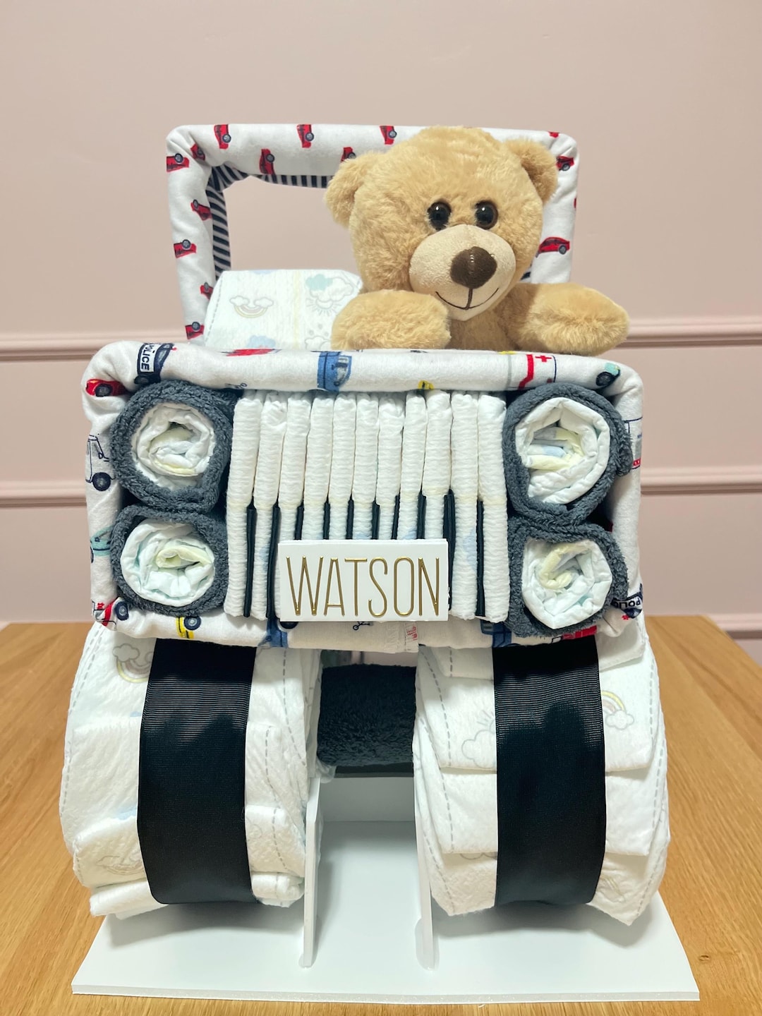 Car Theme Diaper Jeep, Diaper Truck, Boy Baby Shower Gift, Vehicle ...
