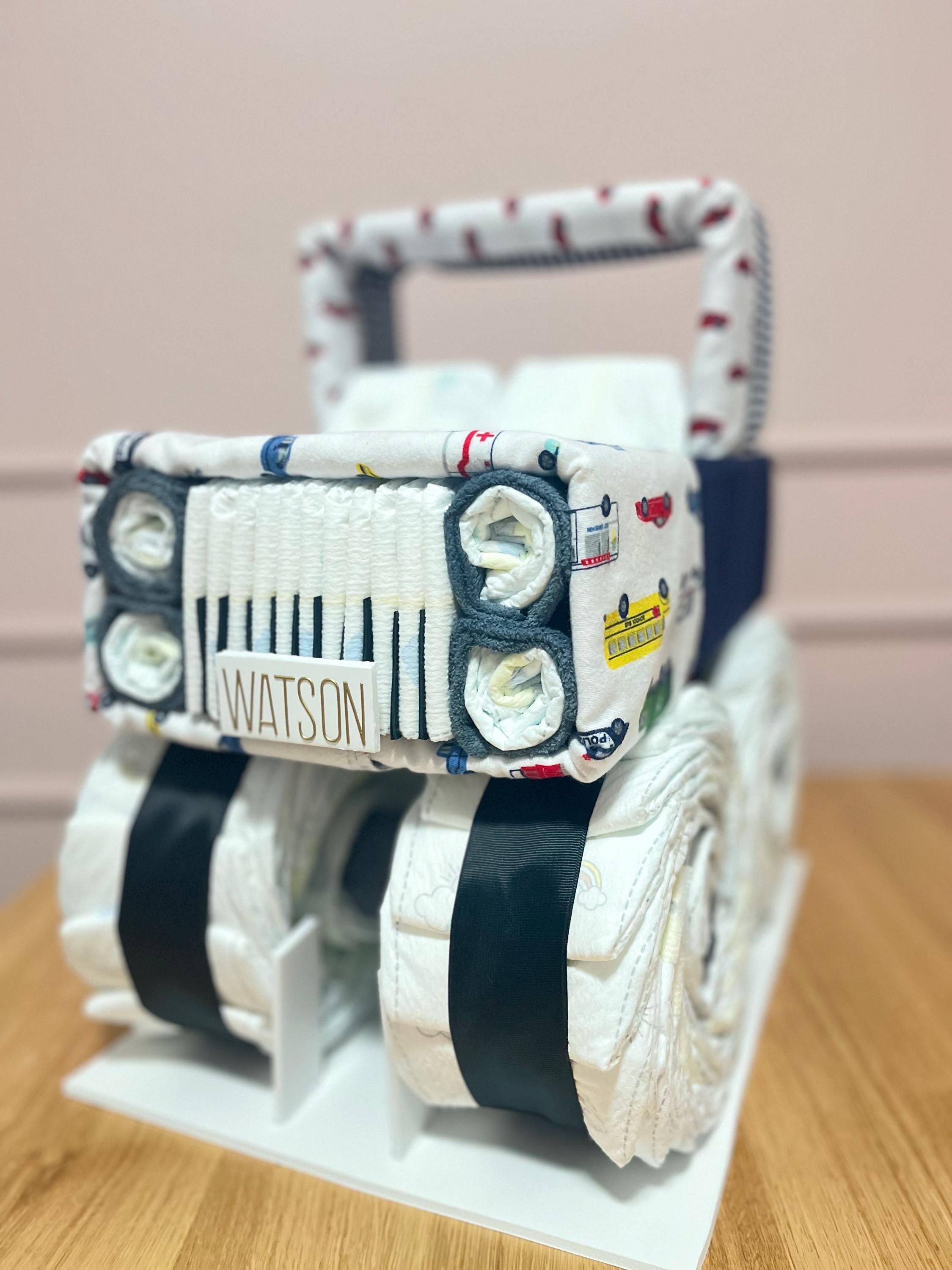 Car Theme Diaper Jeep, Diaper Truck, Boy Baby Shower Gift, Vehicle ...