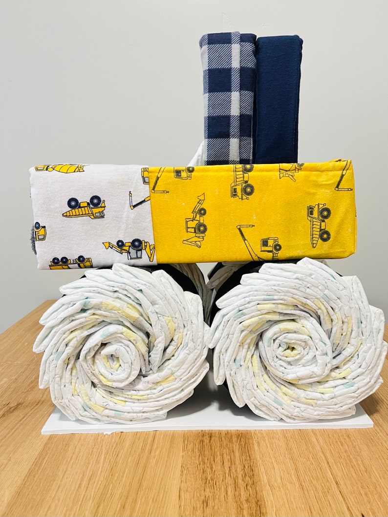 Construction Diaper Jeep, Excavator Diaper Truck, Baby Shower Gift ...
