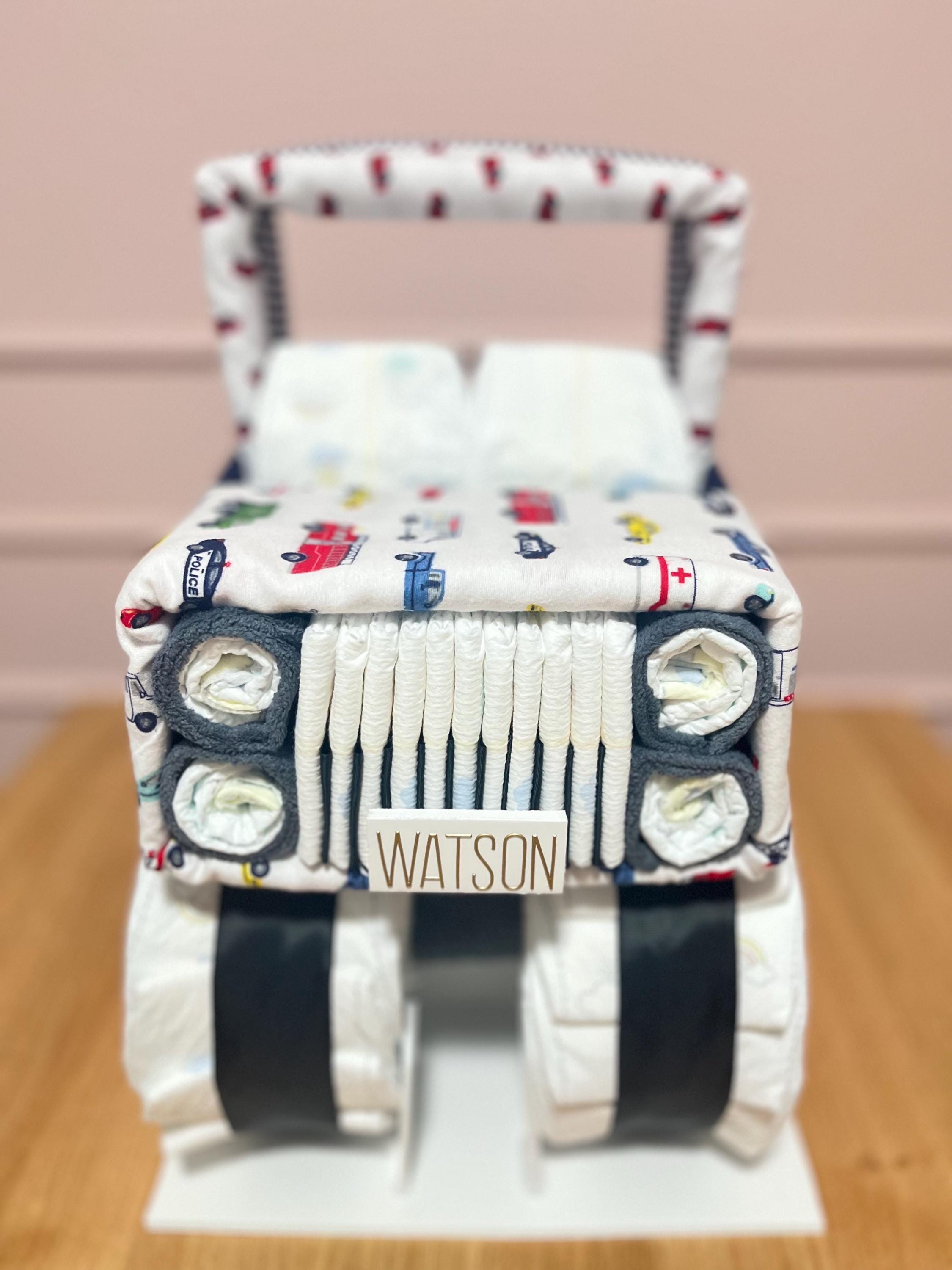 Car Theme Diaper Jeep, Diaper Truck, Boy Baby Shower Gift, Vehicle ...
