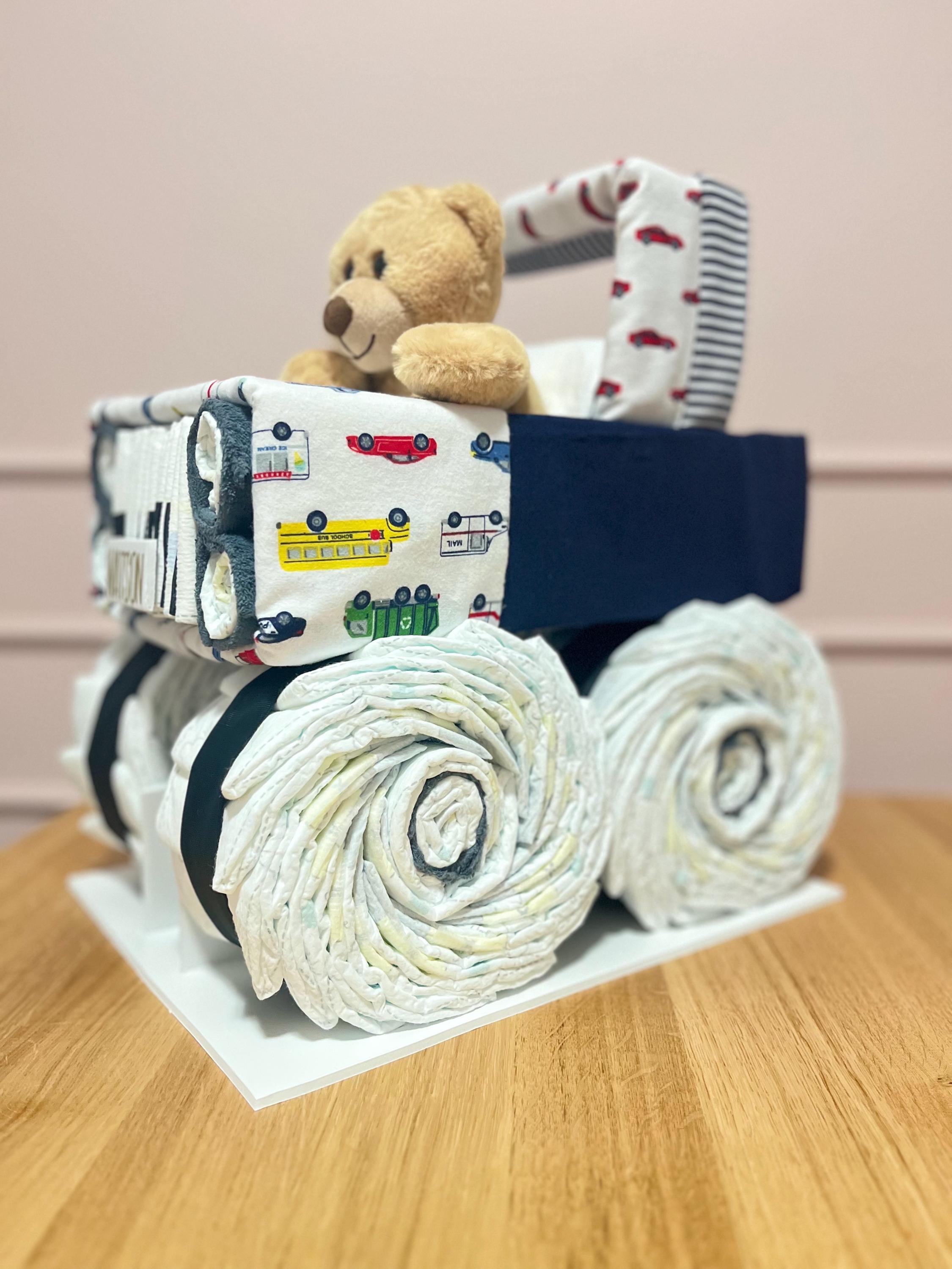 Car Theme Diaper Jeep, Diaper Truck, Boy Baby Shower Gift, Vehicle ...