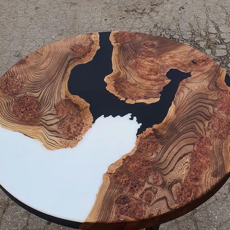 Round Epoxy Table - Etsy