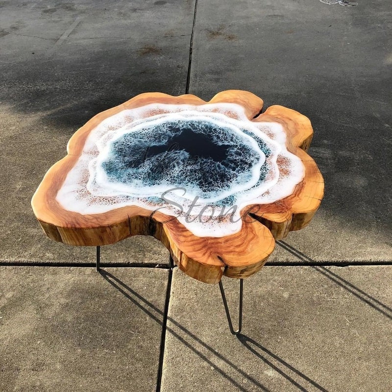 Round Epoxy Table - Etsy