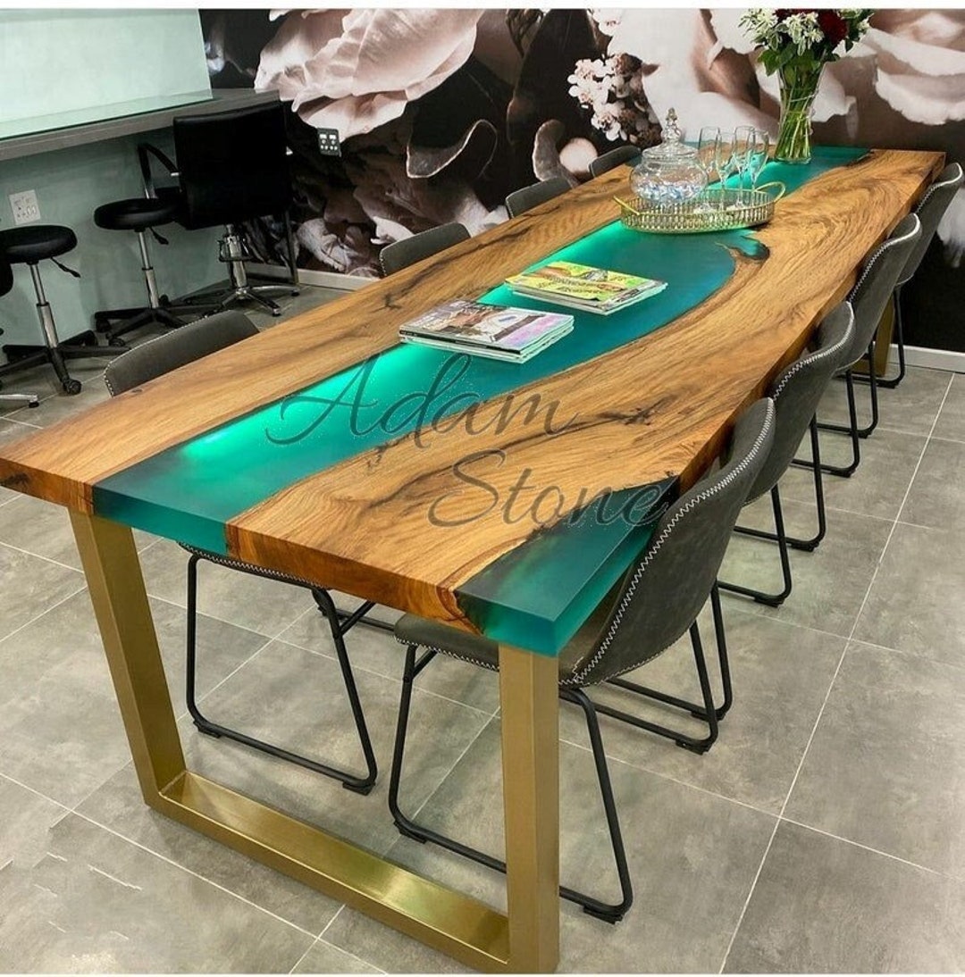Epoxy Dining Table, Epoxy Resin Table, Epoxy Table Top, River Table ...