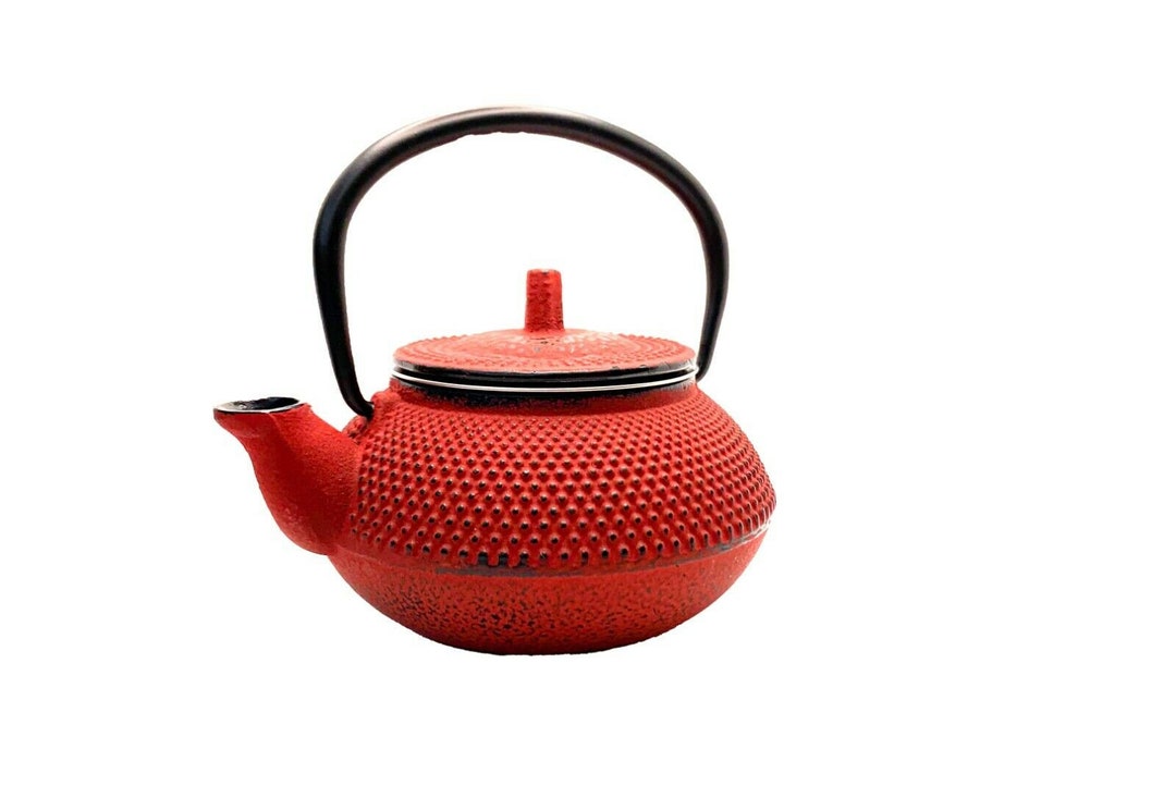 Théière en fonte de style japonais couleur rouge - Etsy France