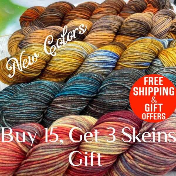 Hand Dyed Dk Yarn - Etsy