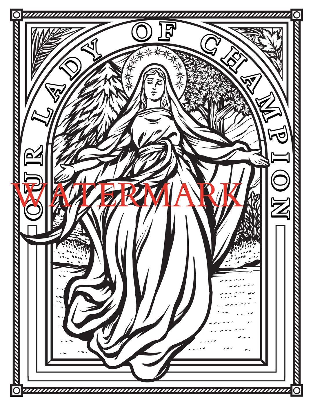 PRINTABLE, Our Lady of Champion, Our Lady of Good Help, Baritus Catholic, Marian Apparition ...