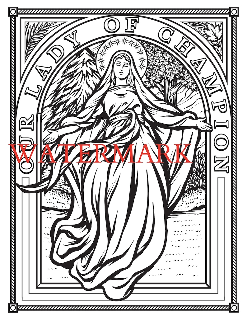 PRINTABLE, Our Lady of Champion, Our Lady of Good Help, Baritus ...