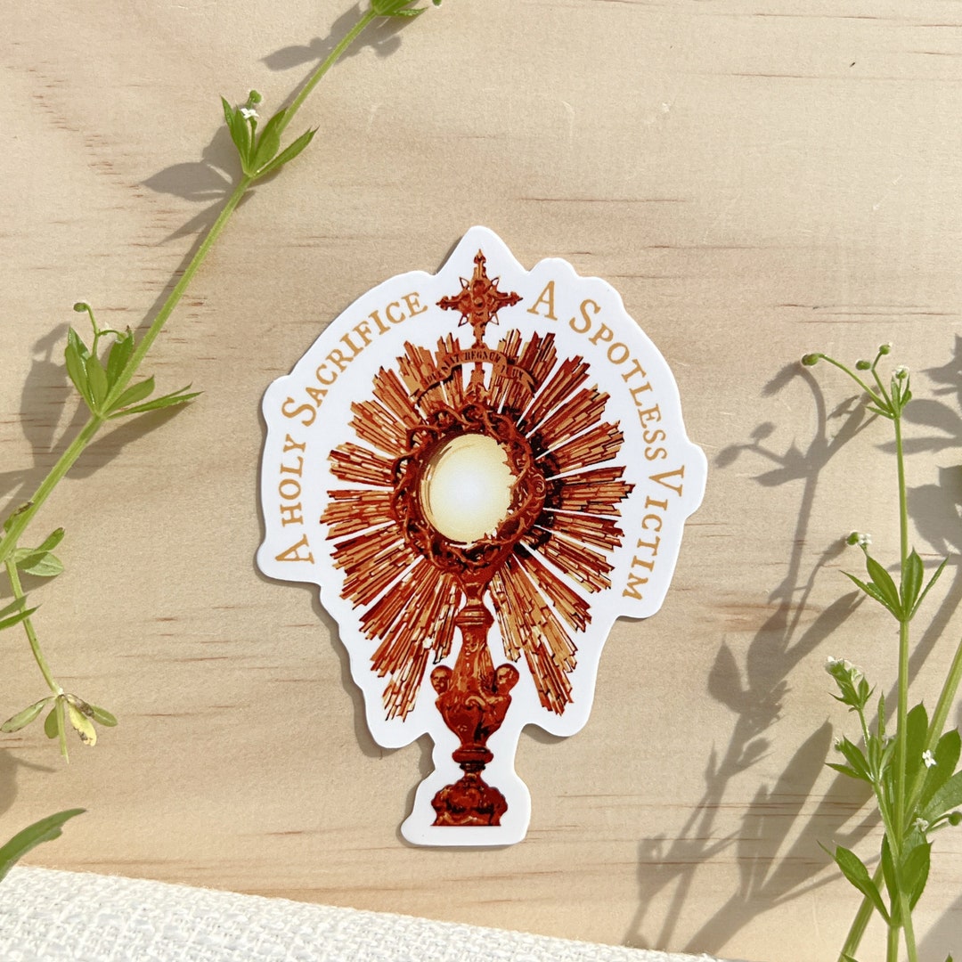 Monstrance, Holy Communion, Eucharistic Revival, Catholic Die Cut Vinyl ...