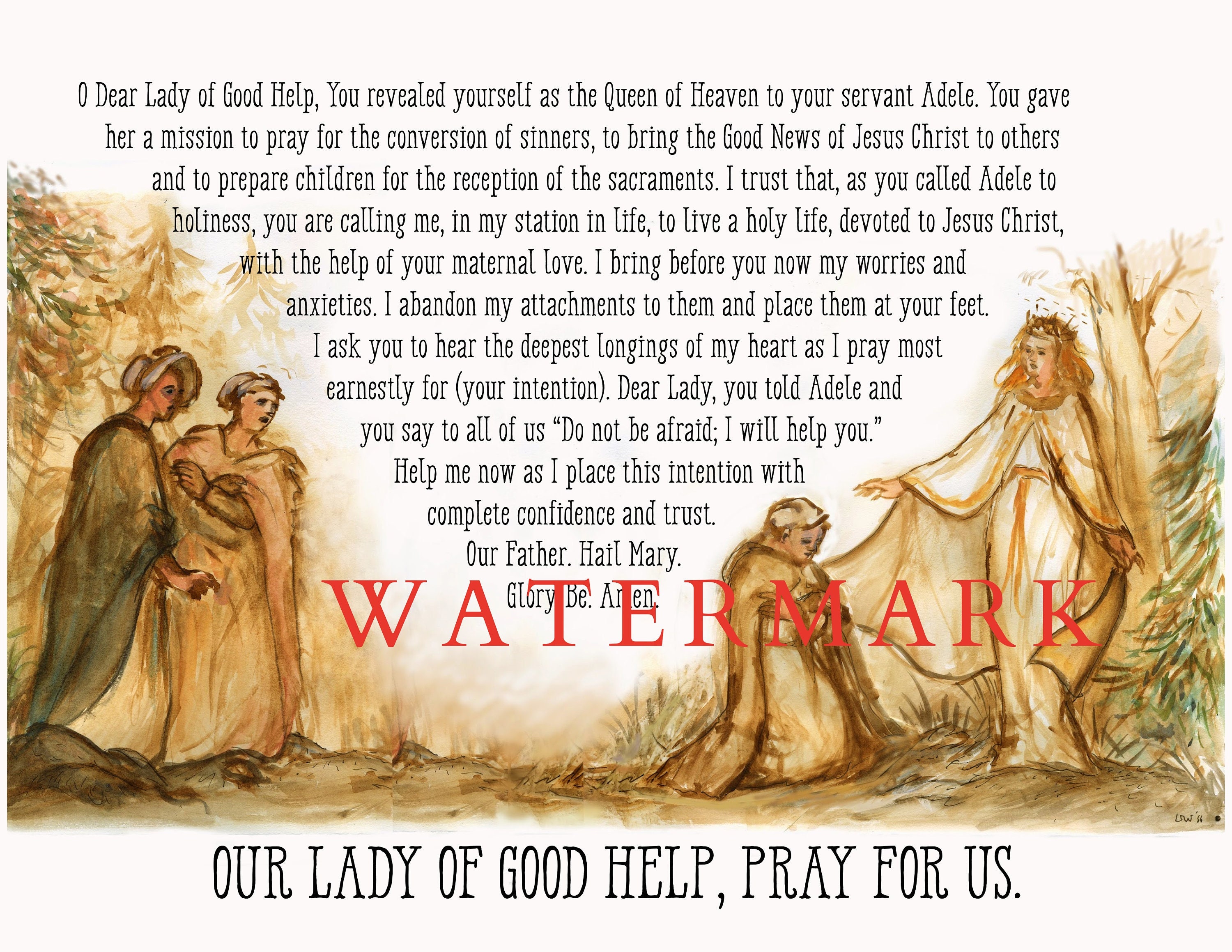 Printable Novena Our Lady of Good Help Art - Etsy