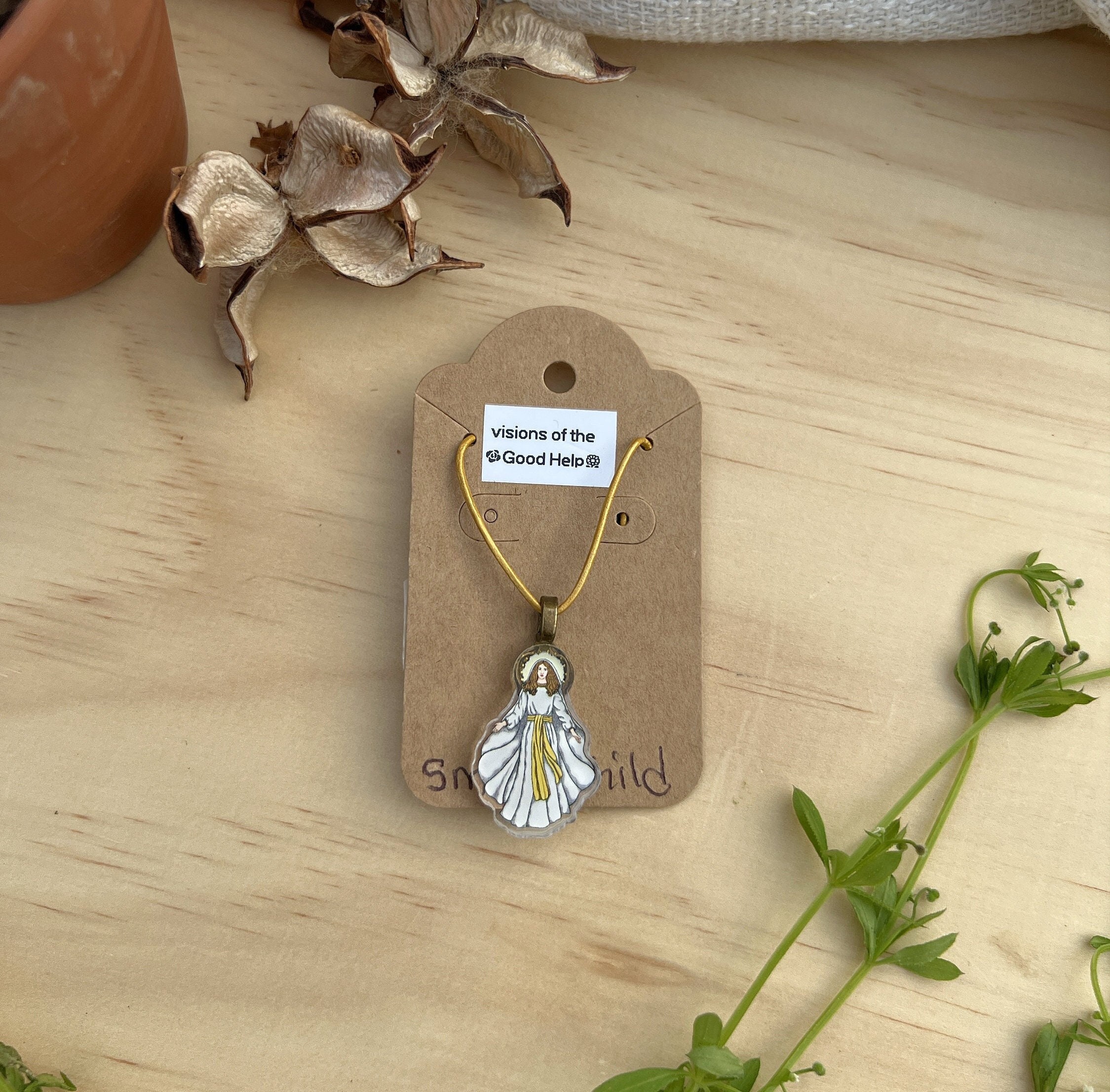 Handmade Our Lady of Champion, Our Lady of Good Help, Catholic Paper Goods, Virgin Mary Acrylic ...