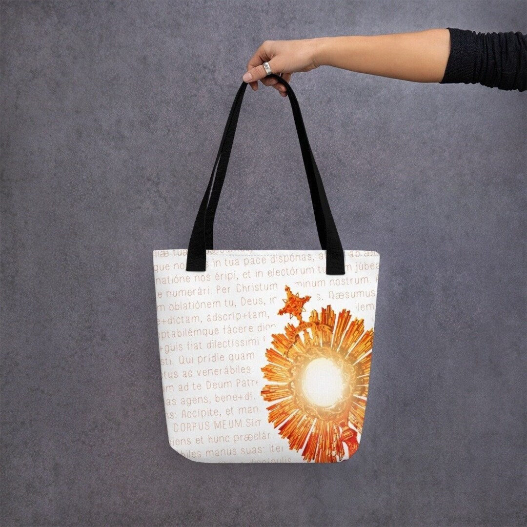 Eucharist, Monstrance, Catholic Holy Communion Tote Bag - Etsy