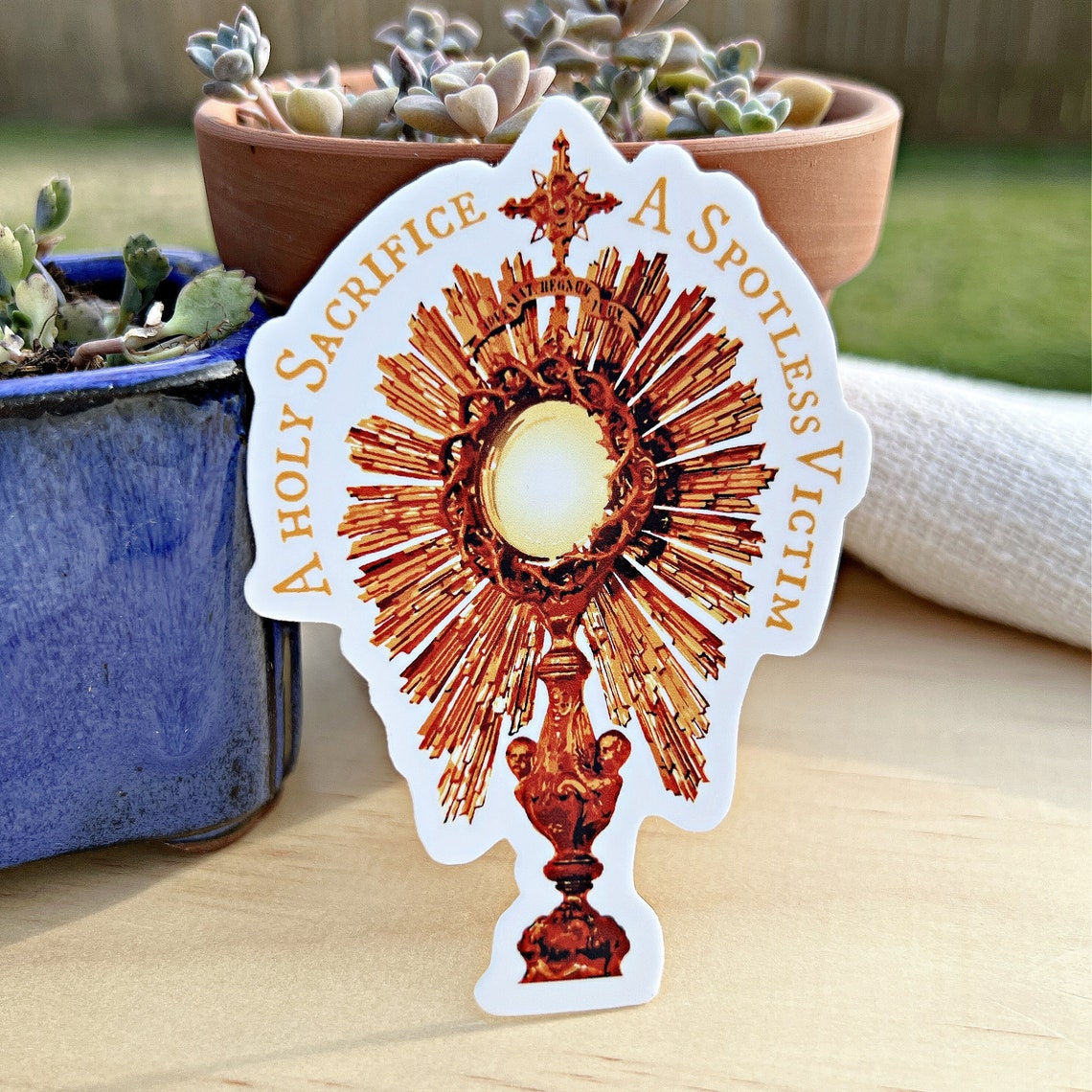 Monstrance, Holy Communion, Eucharistic Revival, Catholic Die Cut Vinyl ...