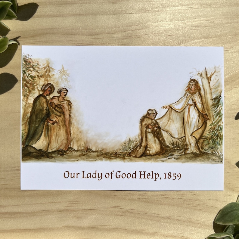 Our Lady of Good Help, Our Lady of Champion, Marian Apparition, Catholic Art, Virgin Mary Print ...