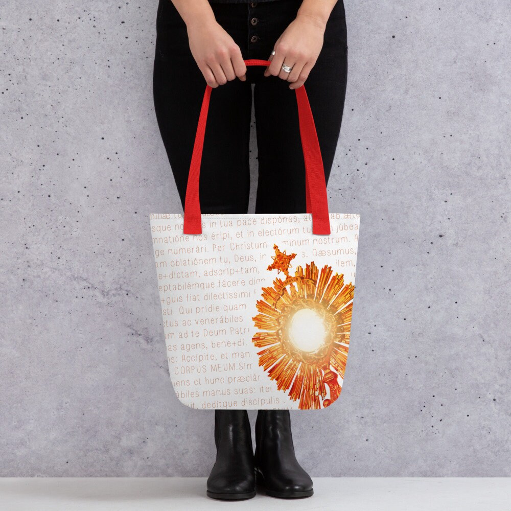 Eucharist Monstrance Catholic Holy Communion Tote Bag - Etsy