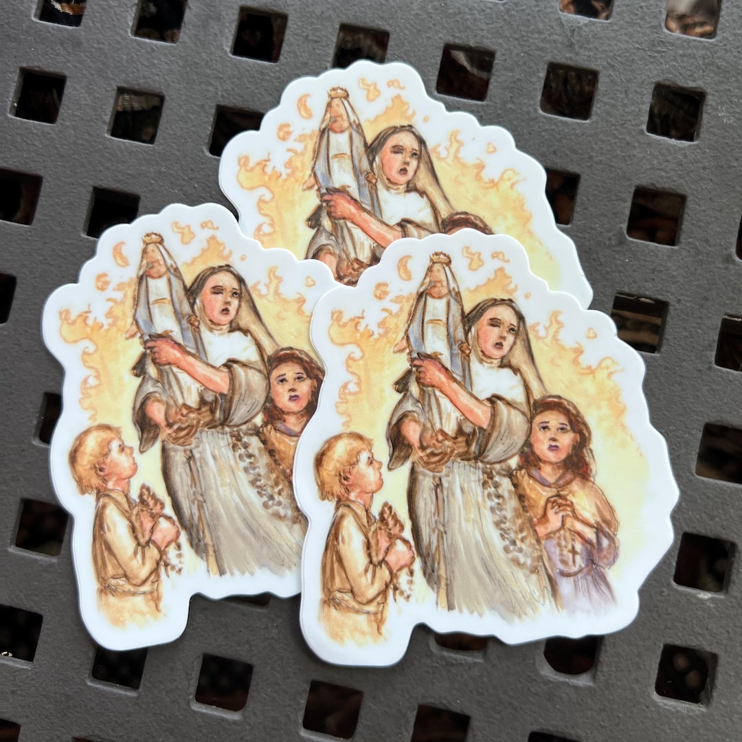 Our Lady of Champion, Adele Brise, Sr. Adele, Catholic Die Cut Vinyl Stickers 3 Inch Peel ...