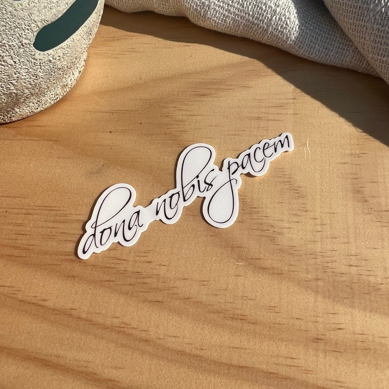 Latin Sticker dona Nobis Pacem grant Us - Etsy