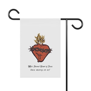 Sacred Heart of Jesus Flag, Catholic Flag, Baritus Catholic, Catholic ...