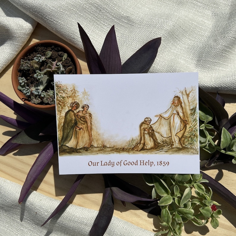 Our Lady of Good Help, Our Lady of Champion, Marian Apparition, Catholic Art, Virgin Mary Print ...