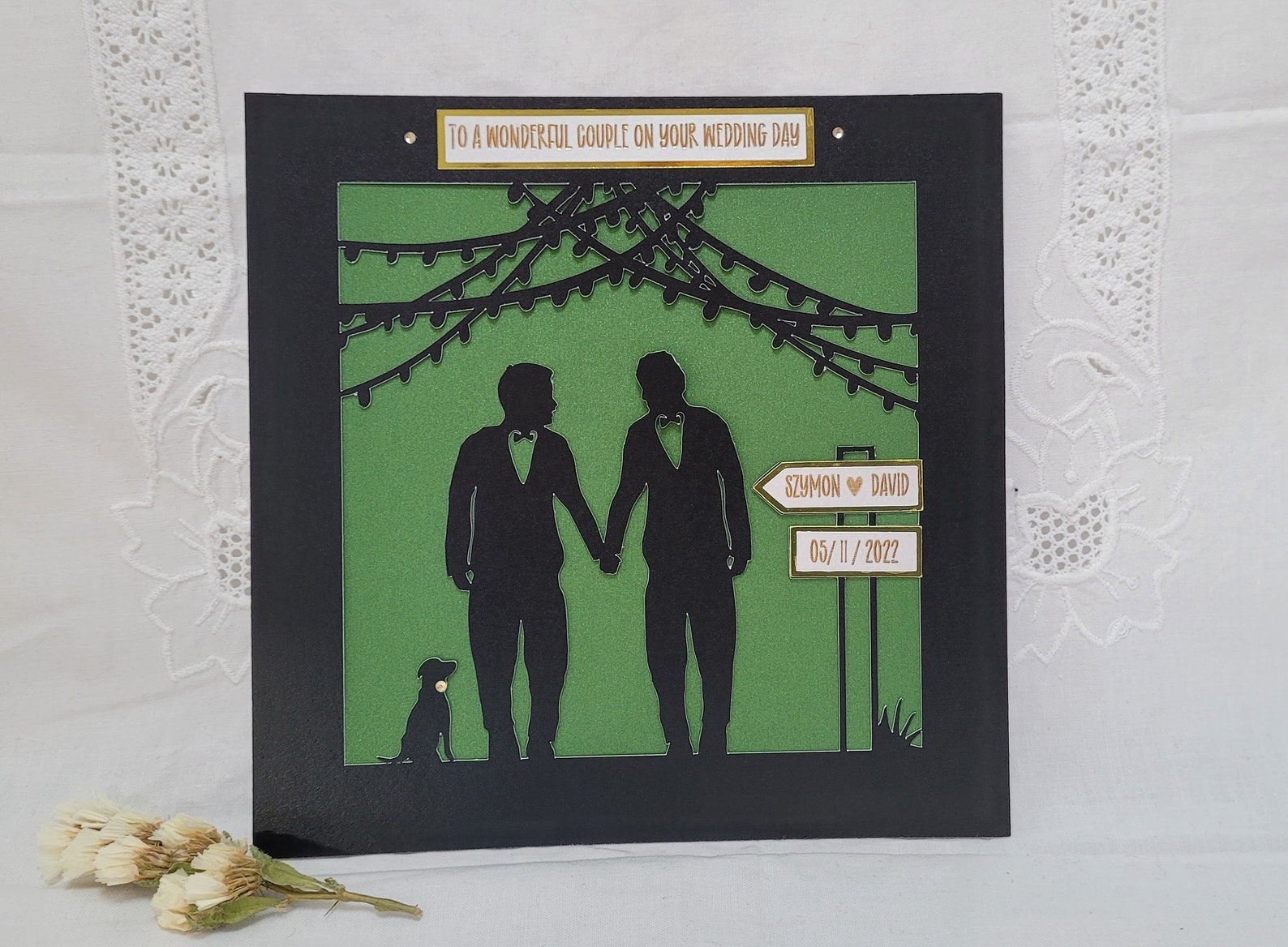 Luxury Personalised Same Sex Mr And Mr Gay Wedding Card Fairy Etsy