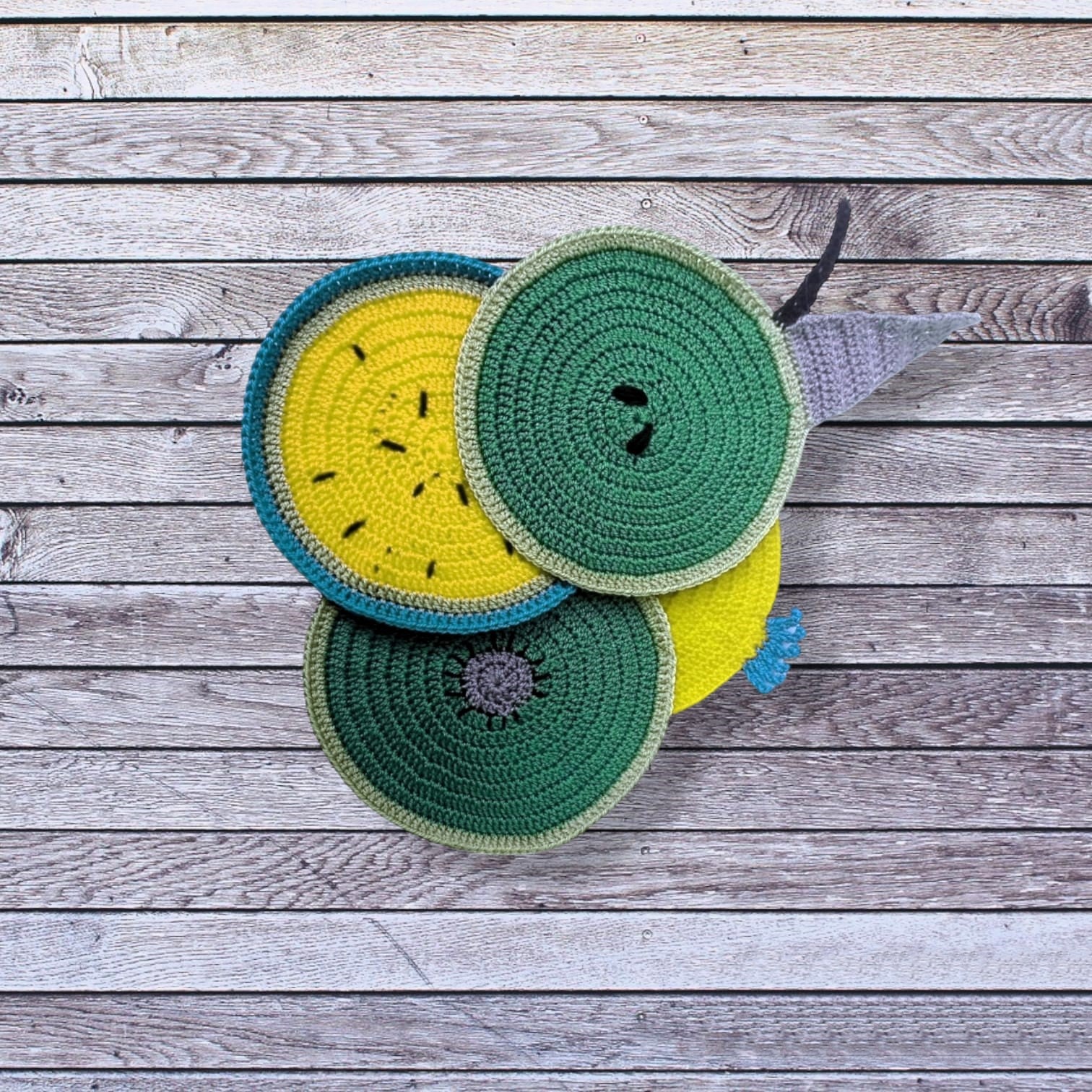 Summer Fun Glass Coaster Set: 5 Inch Reusable Coasters for Juices ...