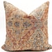 Throw Pillow | Rust Gray Pillow | Steel Blue Pillow | Floral Mosaic ...