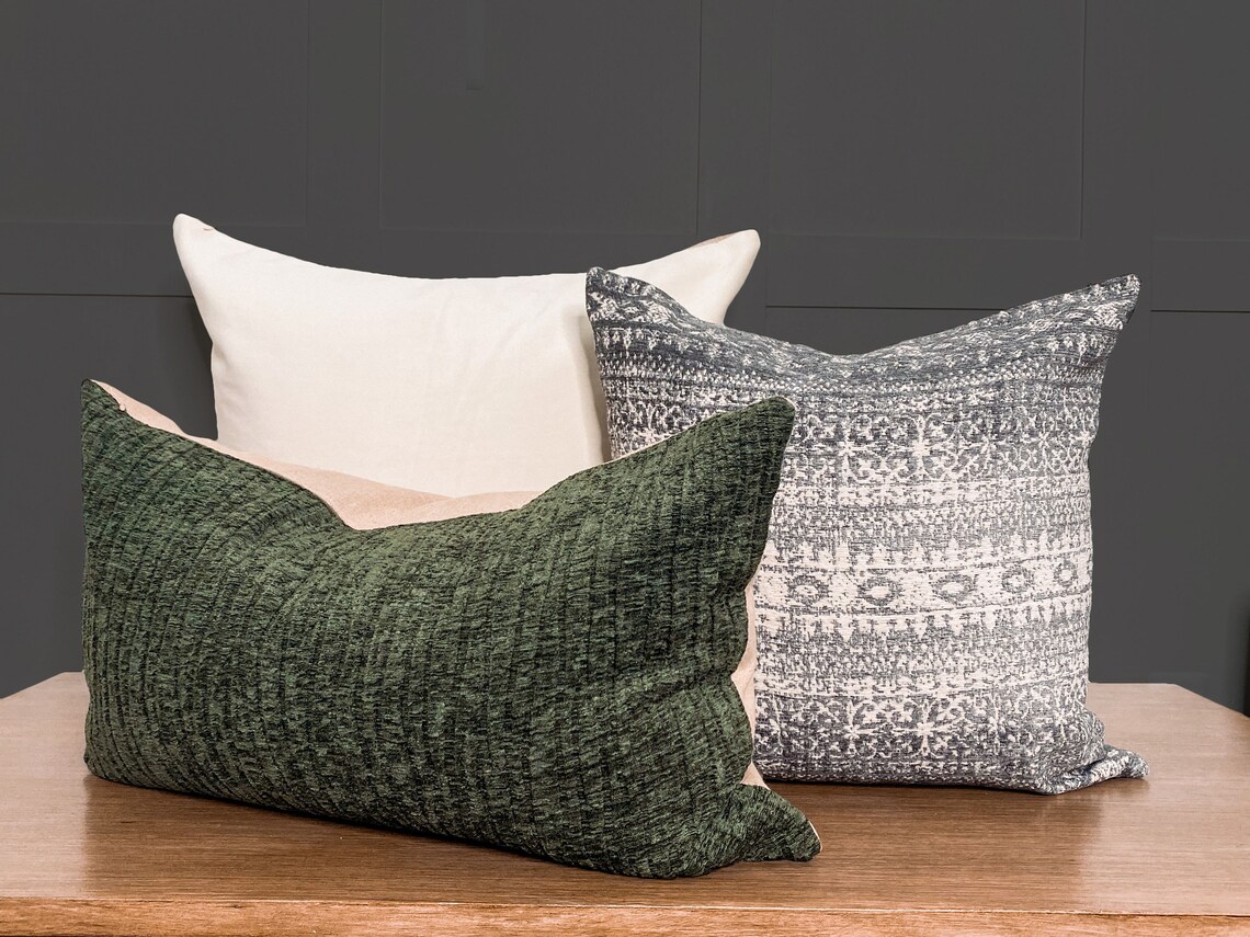Pillow Combination Set Pillow Set of 3 Velvet Pillows - Etsy