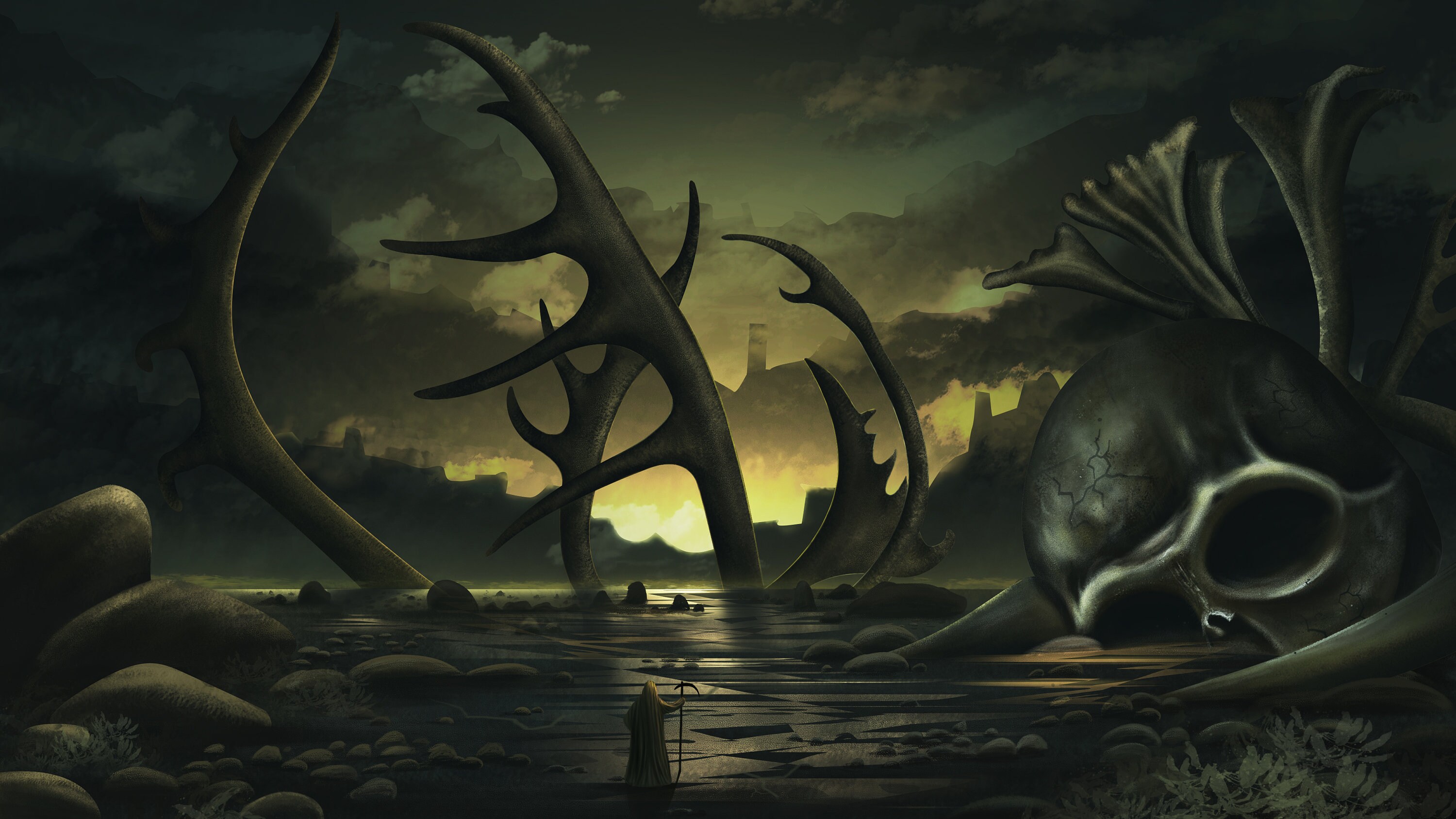 Dreaded Skull Island Scary Landscape Digital Art / JPG - Etsy