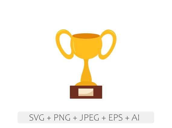 Trophy Cup Clip Art Trophy Clip Art Winner Award Trophy - Etsy Canada