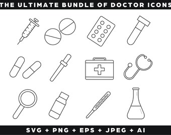 Doctor Kit Clip Art - Etsy