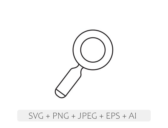 Magnifying Glass Clip Art Printable Magnifying Glass - Etsy